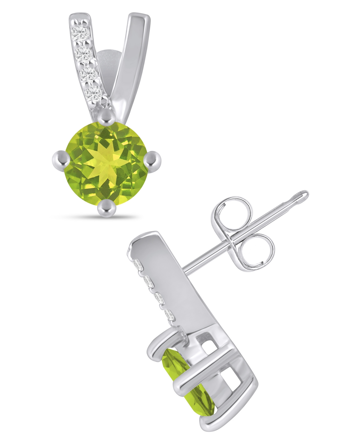 Click here for Macys Gemstone and Diamond Earrings (1/20 ct. t.w.... prices