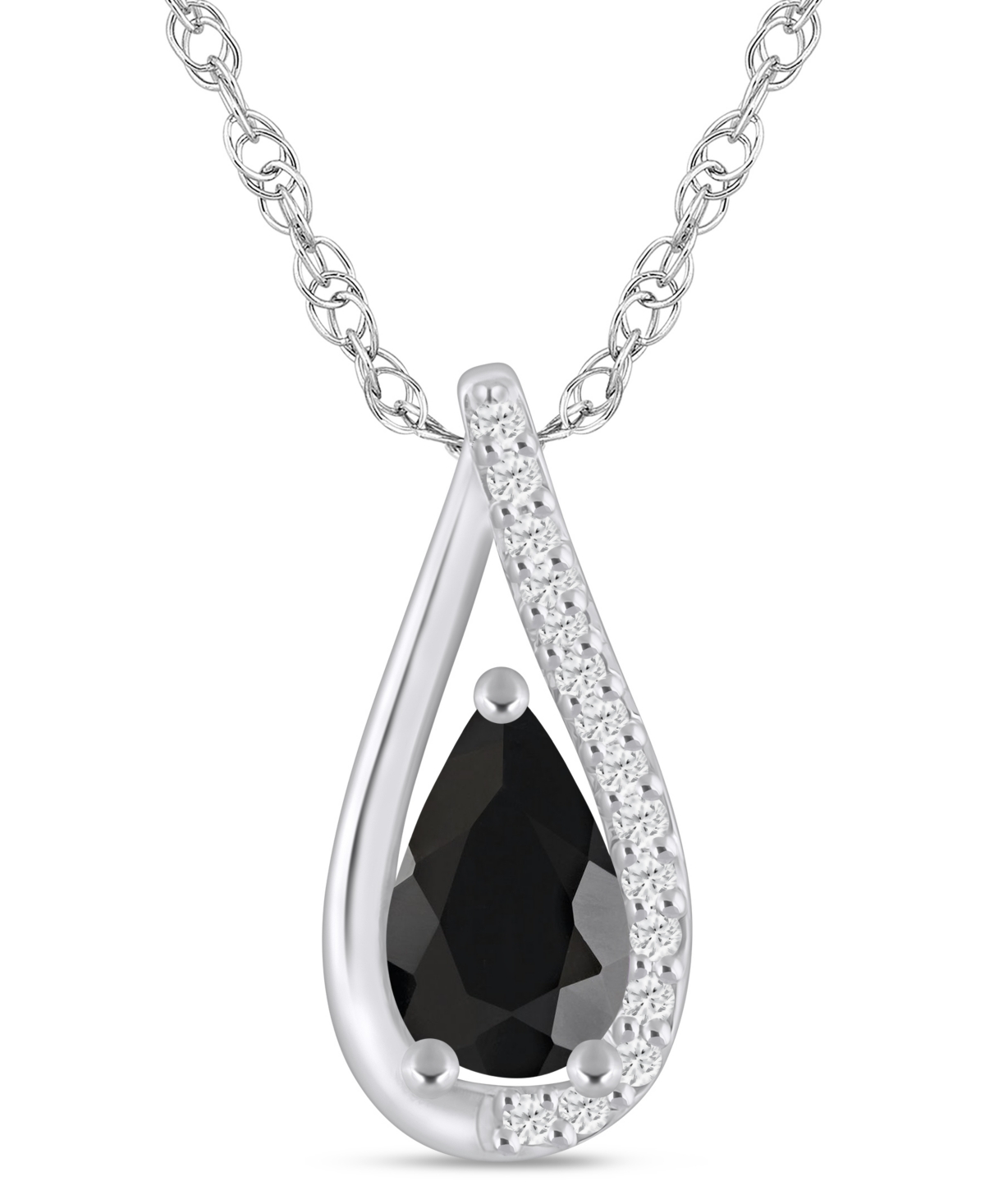 Click here for Macys Gemstone and Diamond Pendant Necklace (1/10... prices