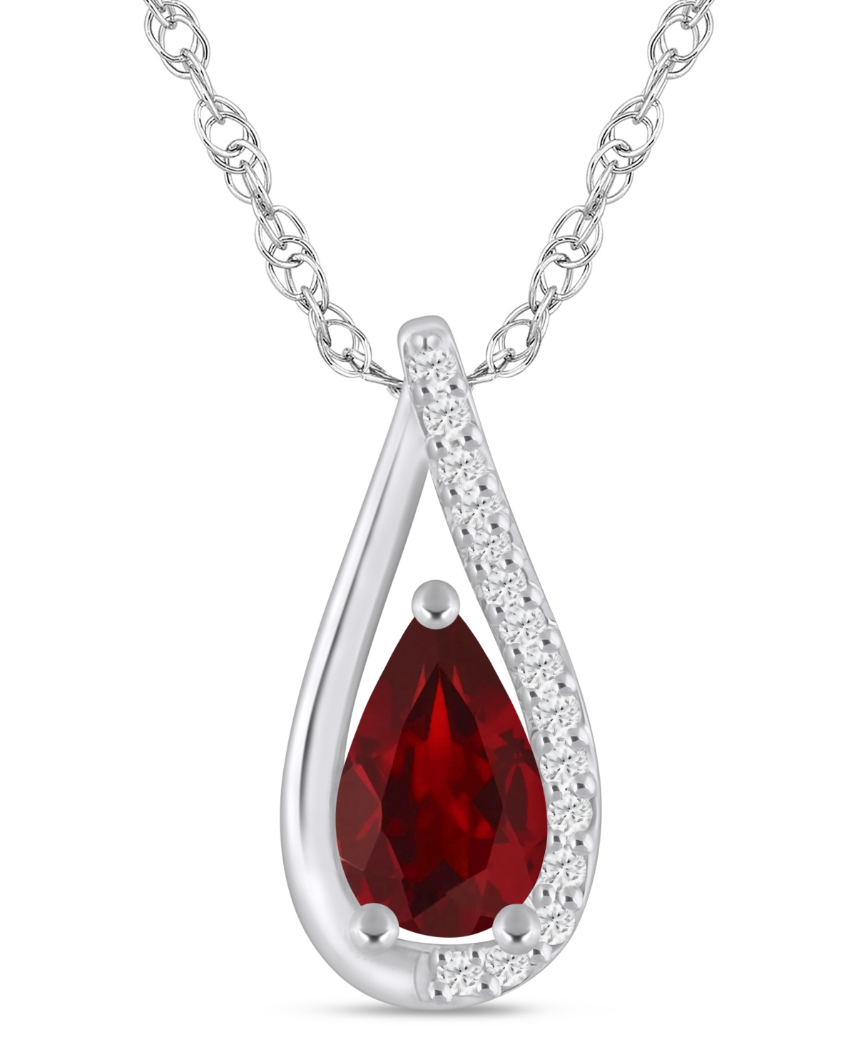 Click here for Macys Gemstone and Diamond Pendant Necklace (1/10... prices
