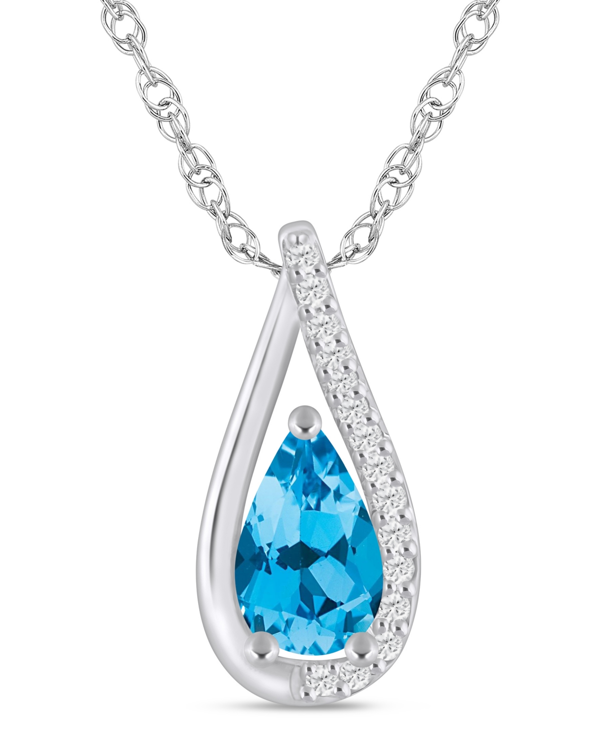 Click here for Macys Gemstone and Diamond Pendant Necklace (1/10... prices