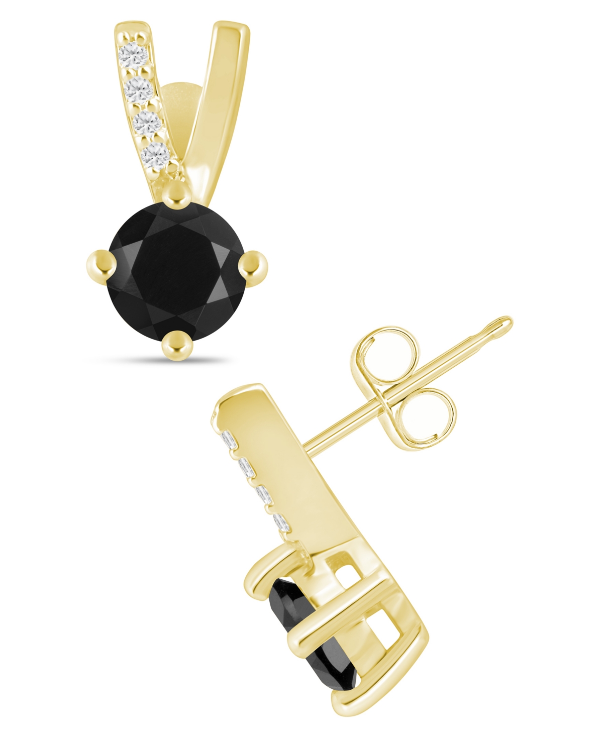 Click here for Macys Gemstone and Diamond Earrings (1/20 ct. t.w.... prices