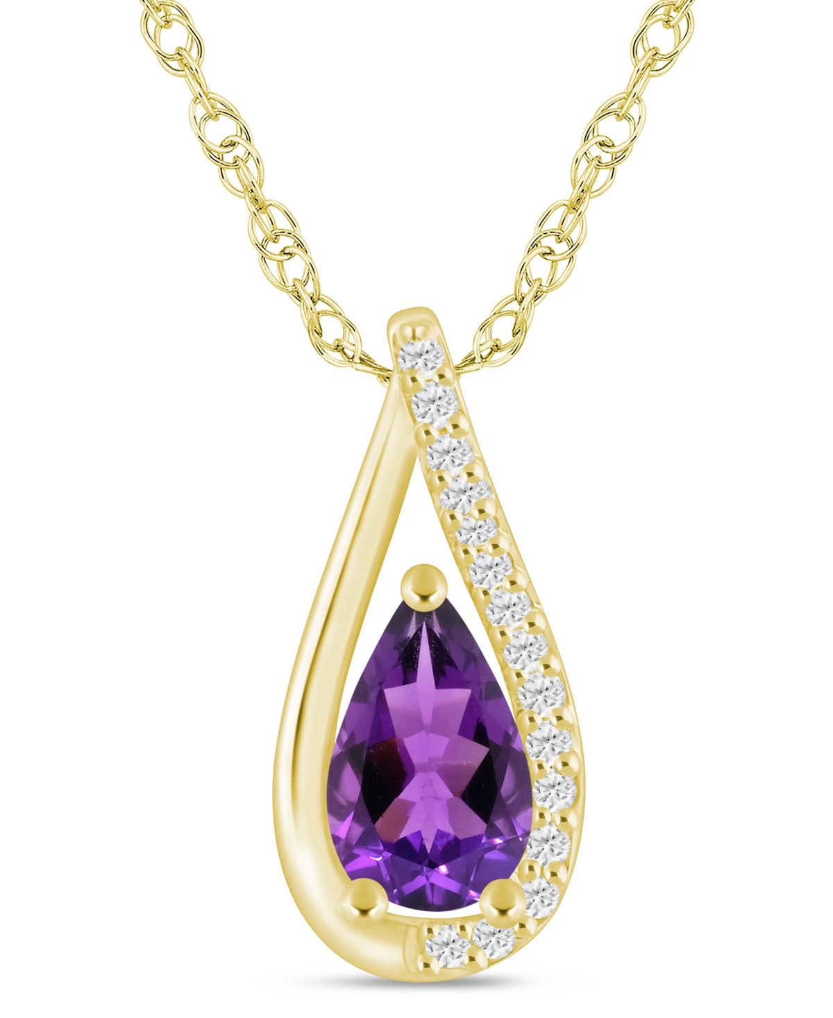 Click here for Macys Gemstone and Diamond Pendant Necklace (1/10... prices