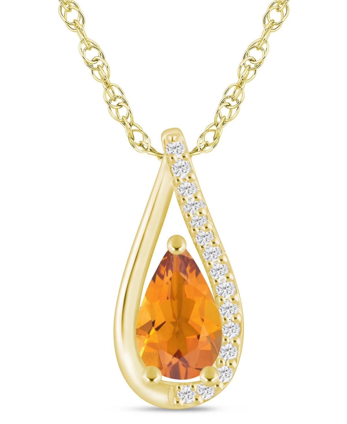 Click here for Macys Gemstone and Diamond Pendant Necklace (1/10... prices