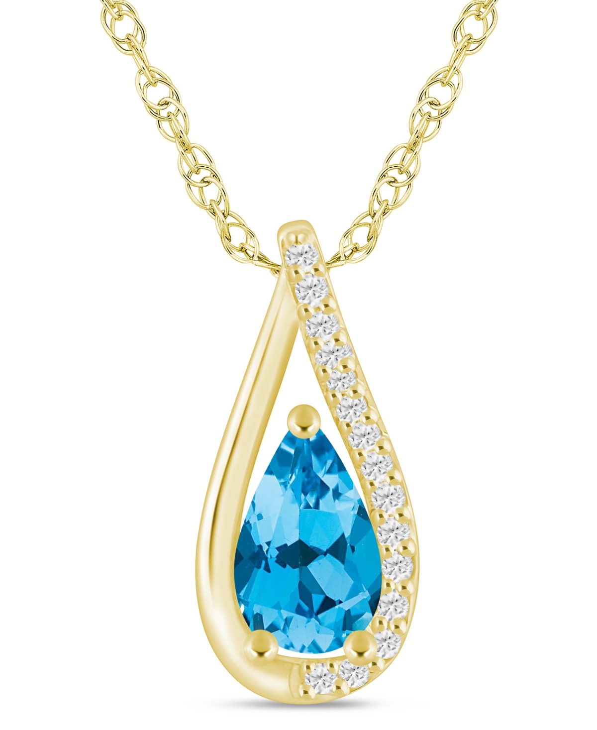 Click here for Macys Gemstone and Diamond Pendant Necklace (1/10... prices