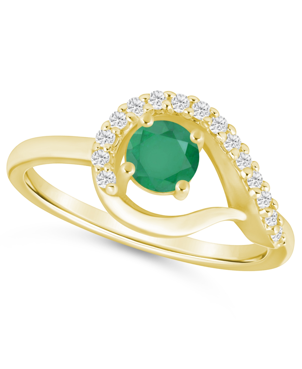 Click here for Macys Gemstone and Diamond Ring (1/6 ct. t.w.) in... prices