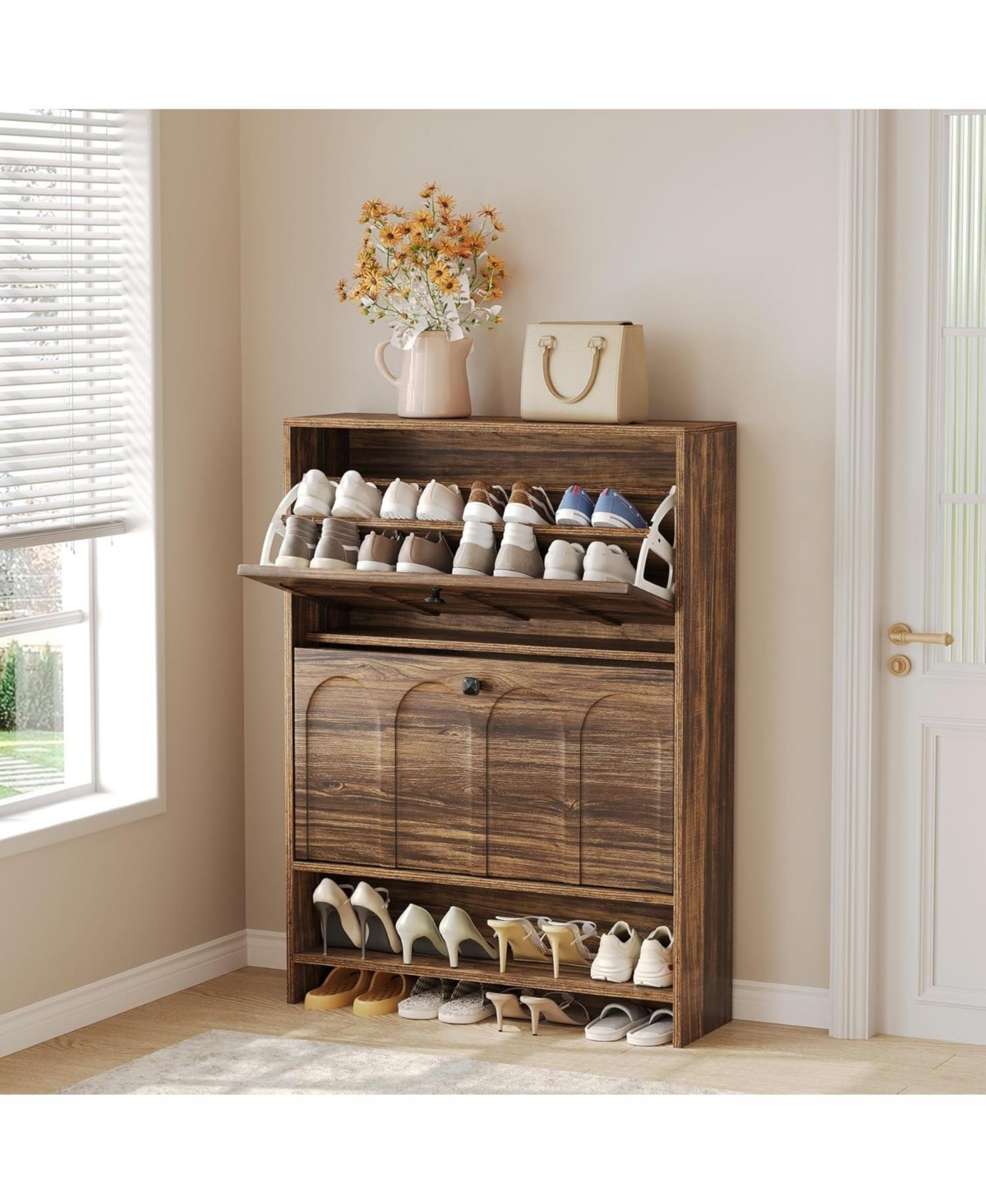 Click here for Tribesigns Shoe Storage Cabinet with Adjustable Sh... prices