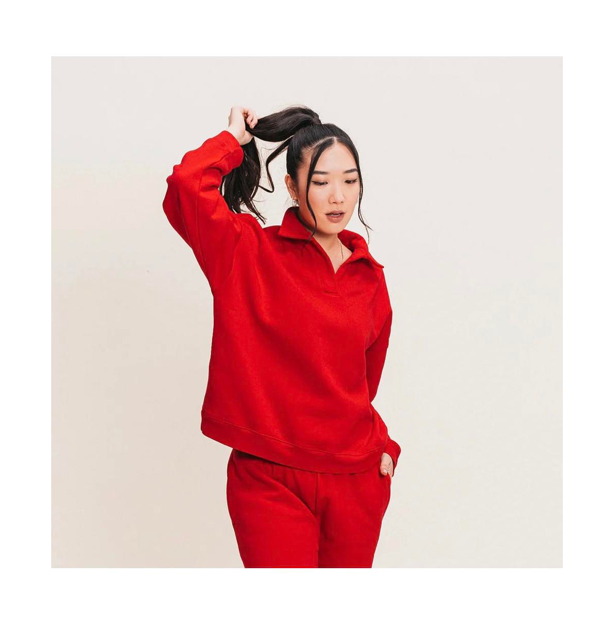 Click here for Ocio Womens Organic Cotton Teddy Polo Crew - Pop prices