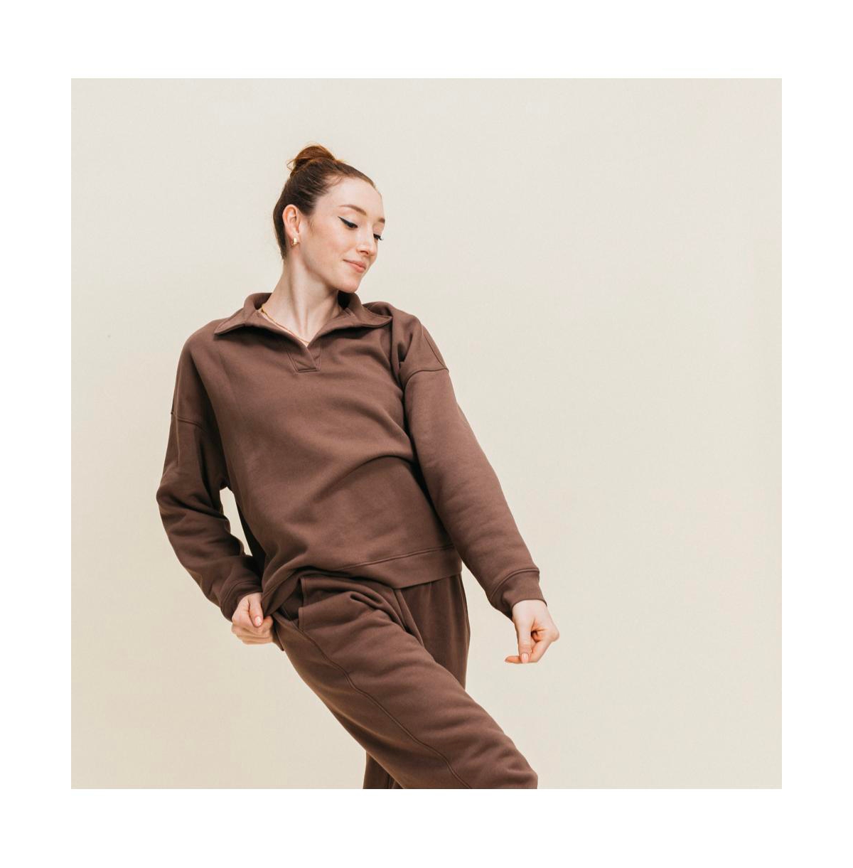 Click here for Ocio Womens Organic Cotton Teddy Polo Crew - Rye prices