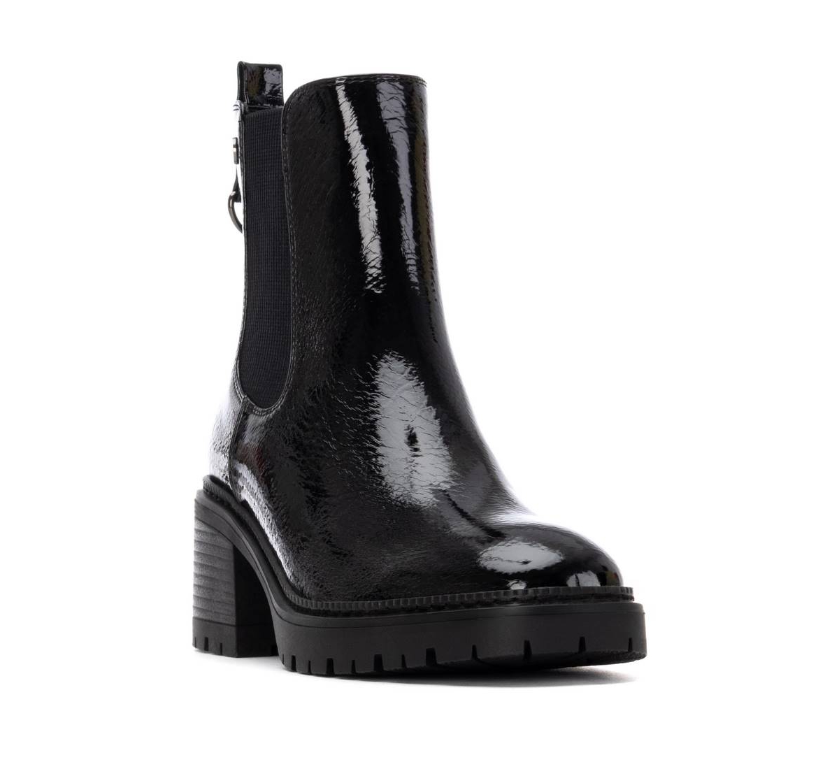 Click here for Xti Womens Patent Leather Heeled Chelsea Booties -... prices