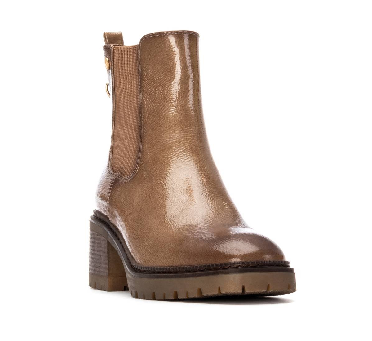 Click here for Xti Womens Patent Leather Heeled Chelsea Booties -... prices