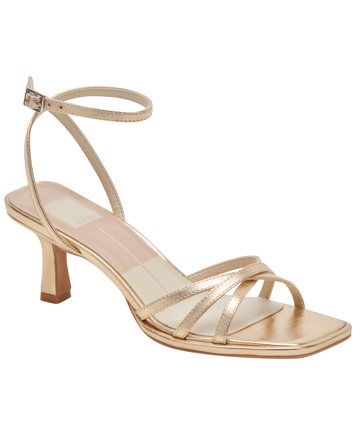 Click here for Dolce Vita Womens Manji Strappy Kitten-Heel Sandal... prices