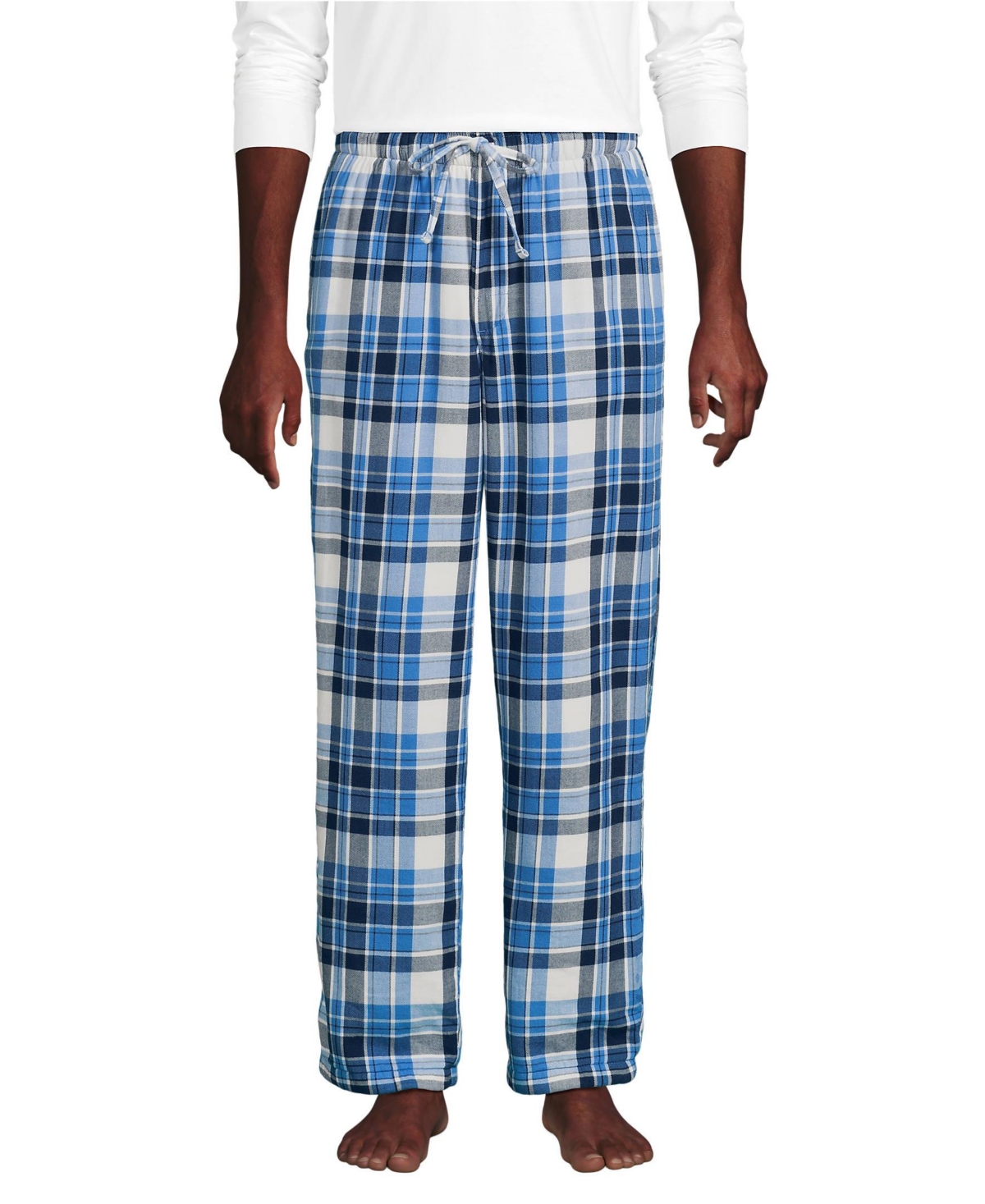 Click here for Lands End Mens High Pile Fleece Lined Flannel Paja... prices