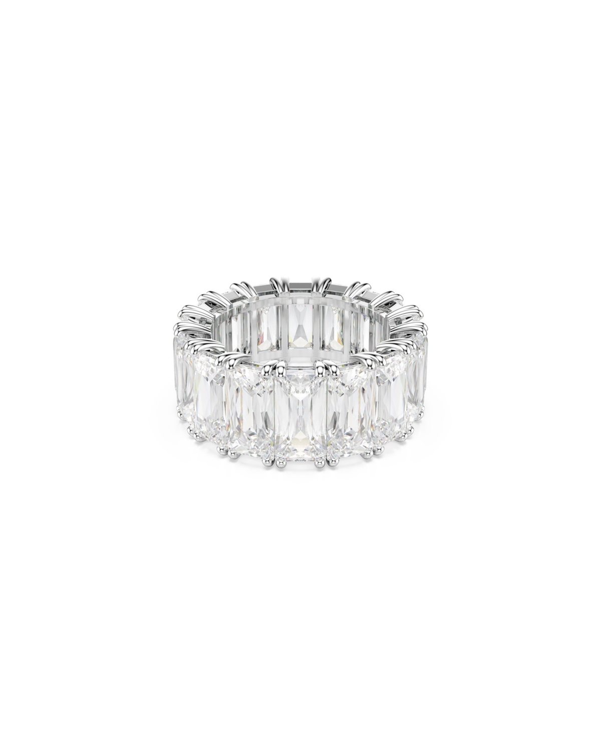 Click here for Swarovski White Rhodium Plated Matrix Vittore Ring... prices