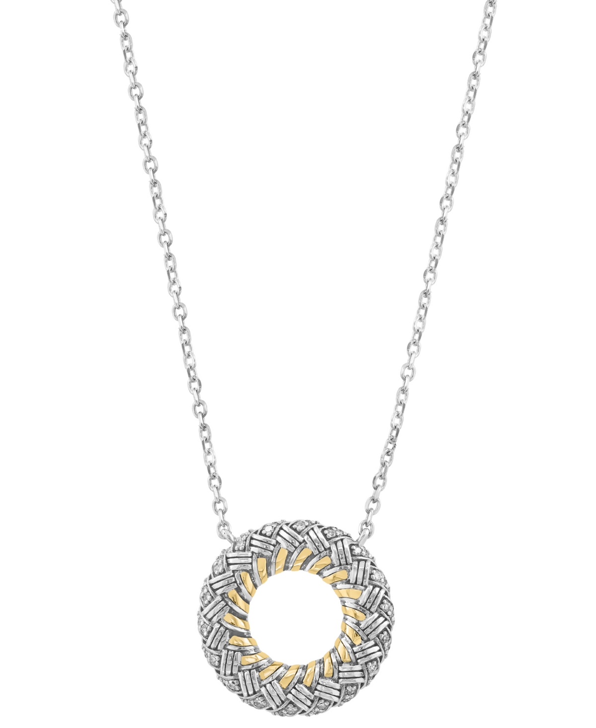 Click here for Effy Collection White Diamond Necklace (1/6 ct. t.... prices