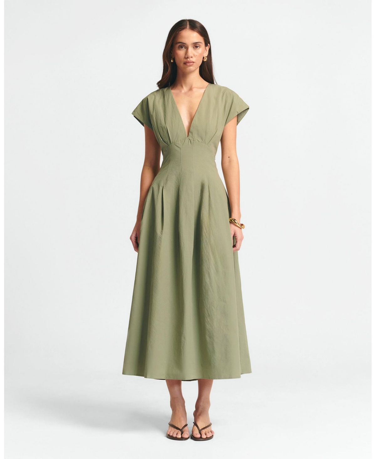 Click here for St Mrlo Womens Aurora Dress - Moss green prices