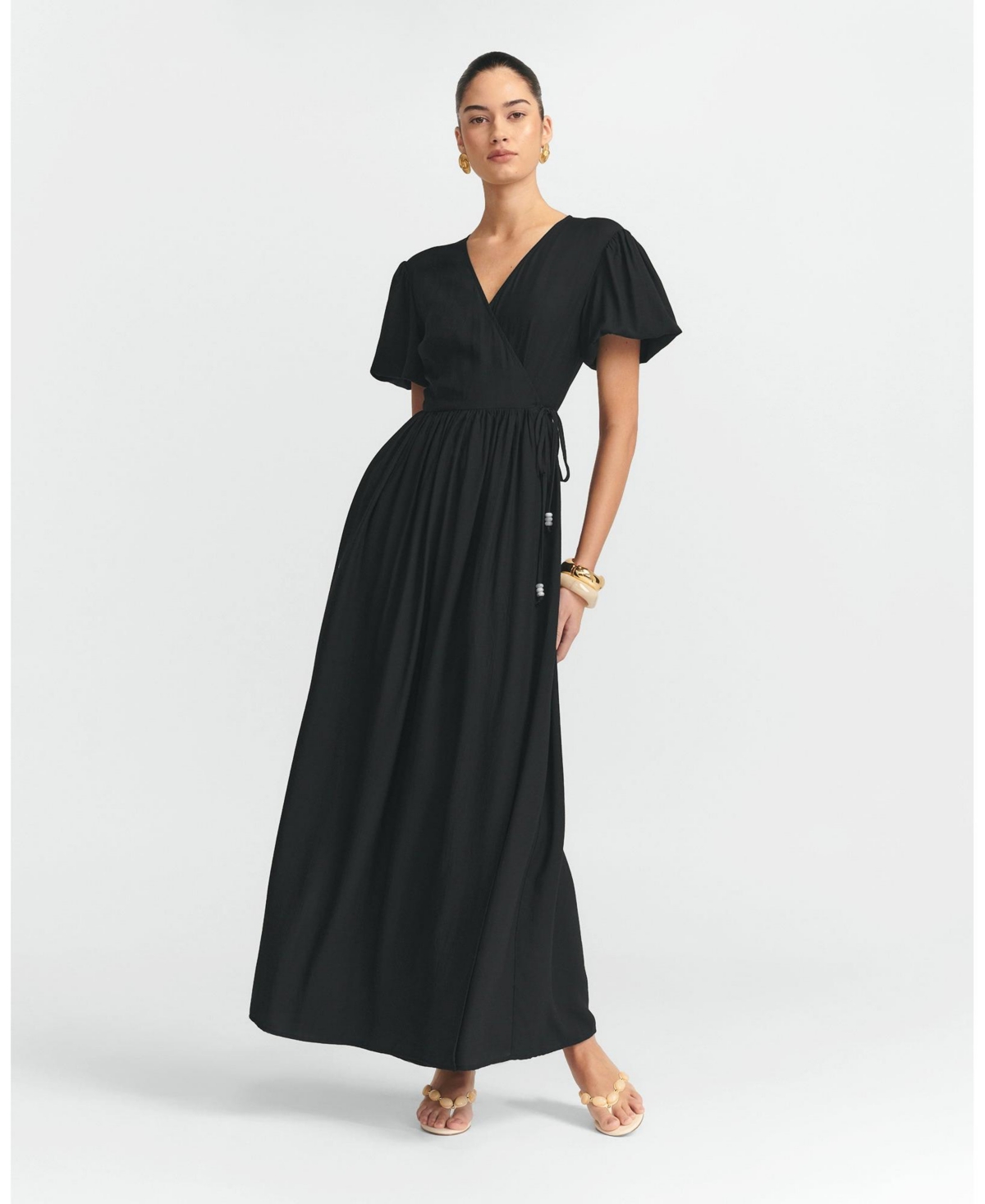 Click here for St Mrlo Womens St Marlo Remi Wrap Dress - Black prices