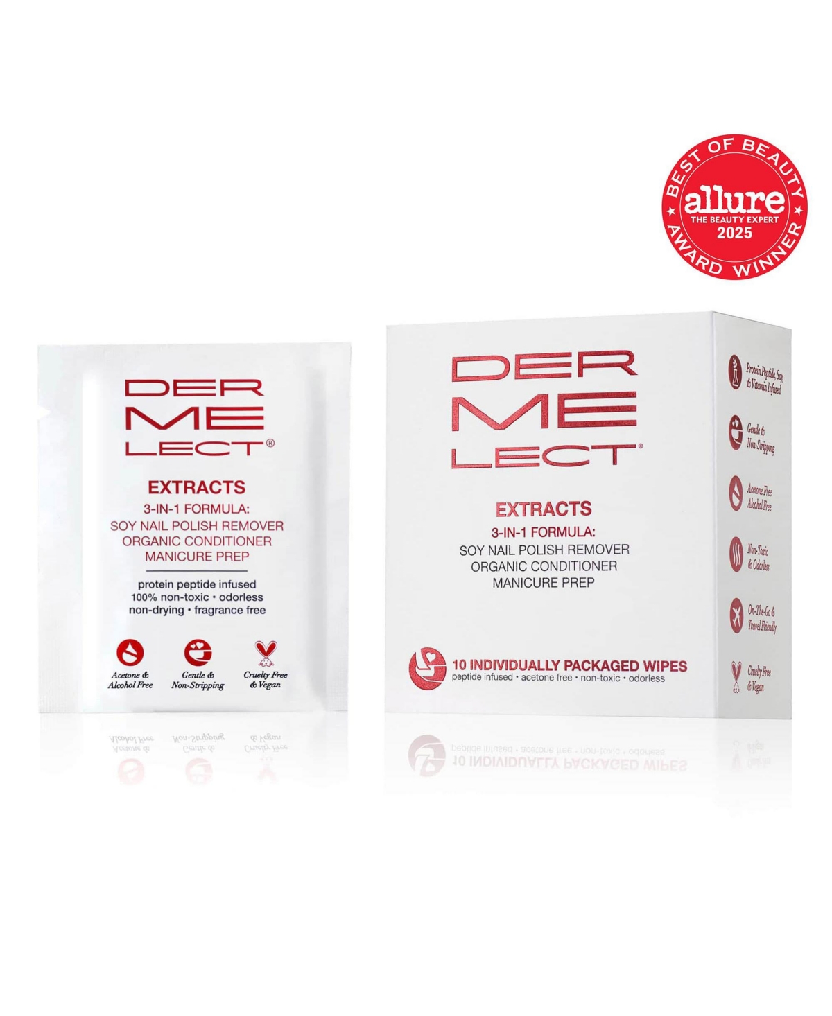Click here for Dermelect Extracts 3-in-1 Soy Nail Polish Remover prices