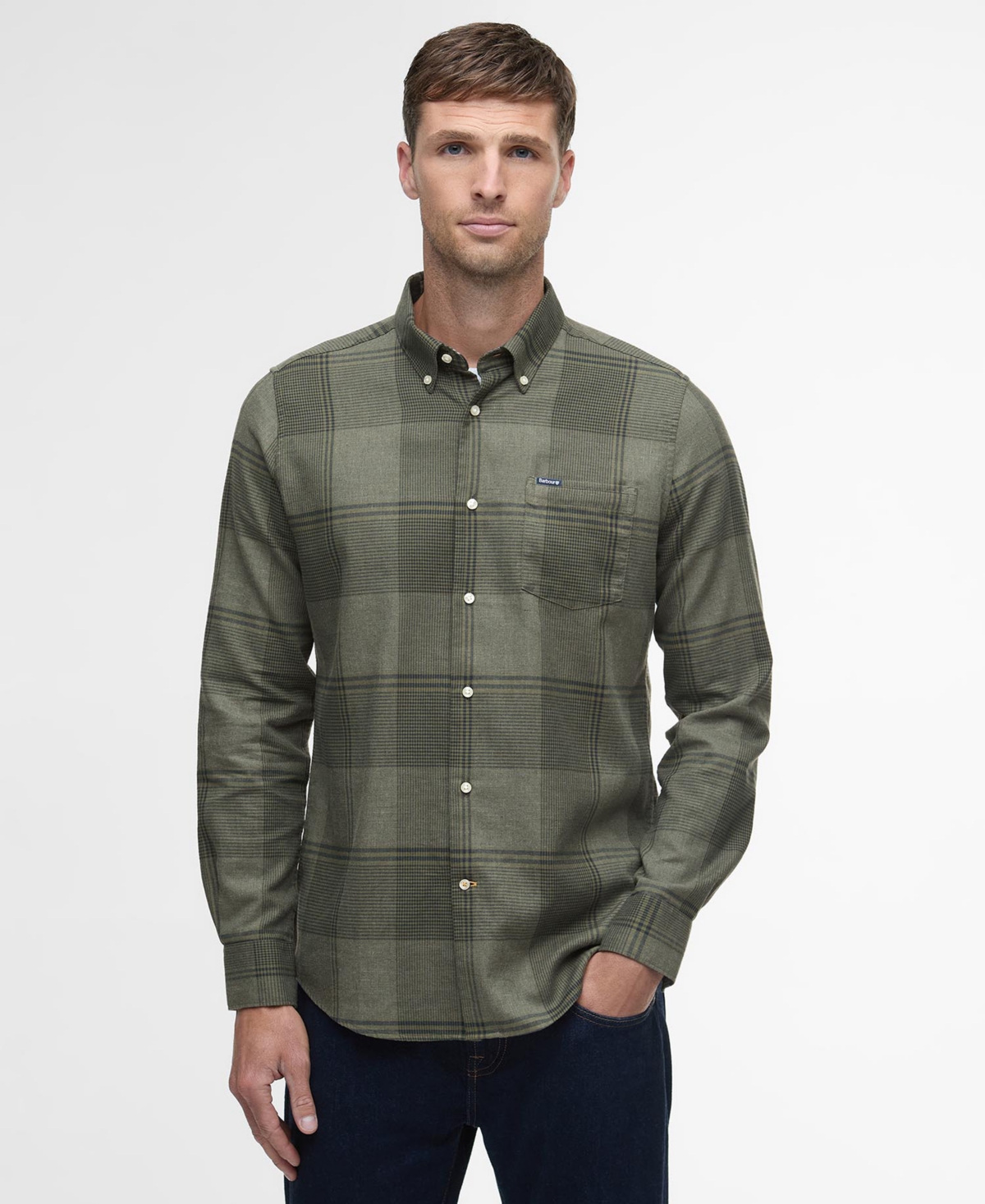 Click here for Barbour Mens Heaney Checked Tailored Fit Shirt - O... prices