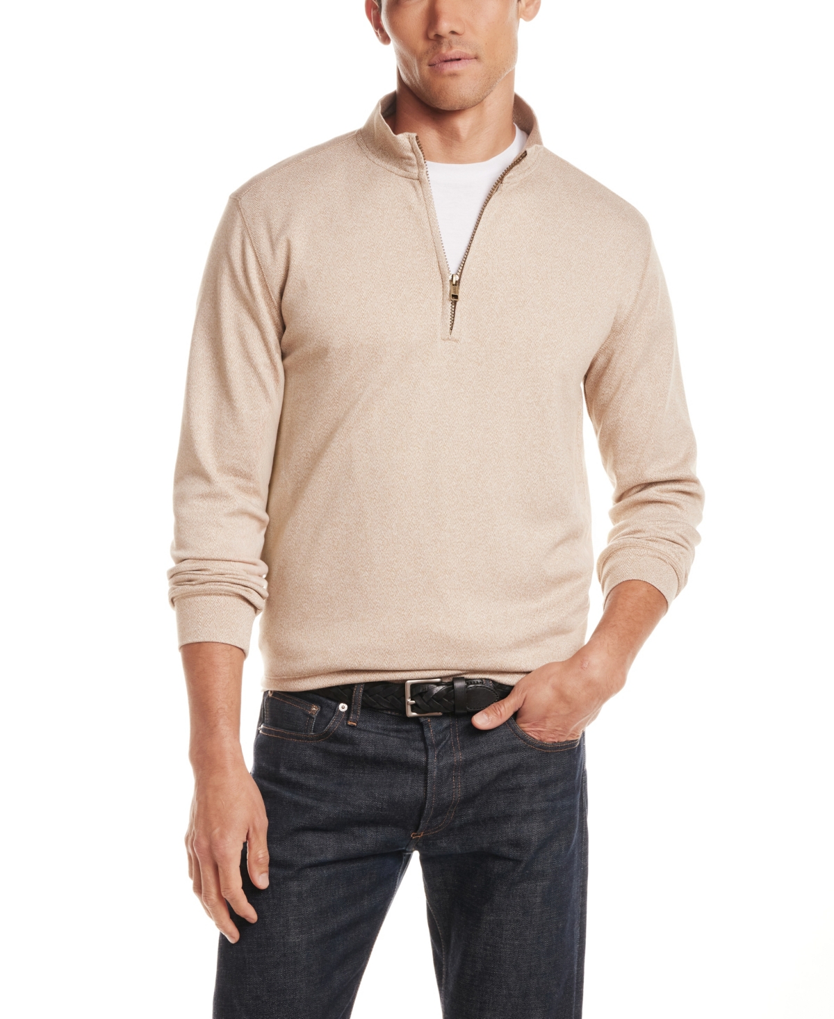 Click here for Weatherproof Vintage Mens Long Sleeve Mixy Quarter... prices