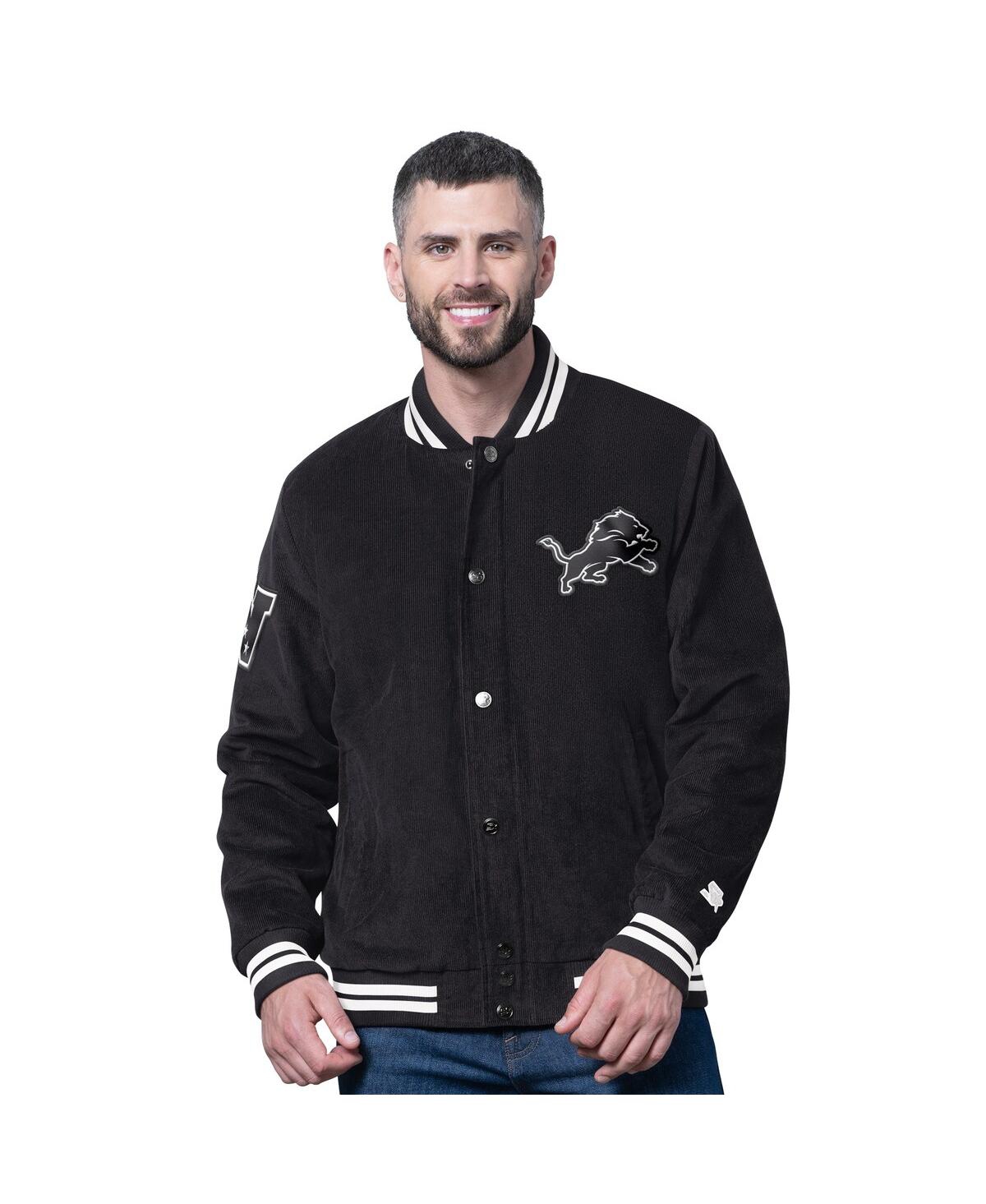 Click here for Starter Mens Black Detroit Lions Blackout Corduroy... prices