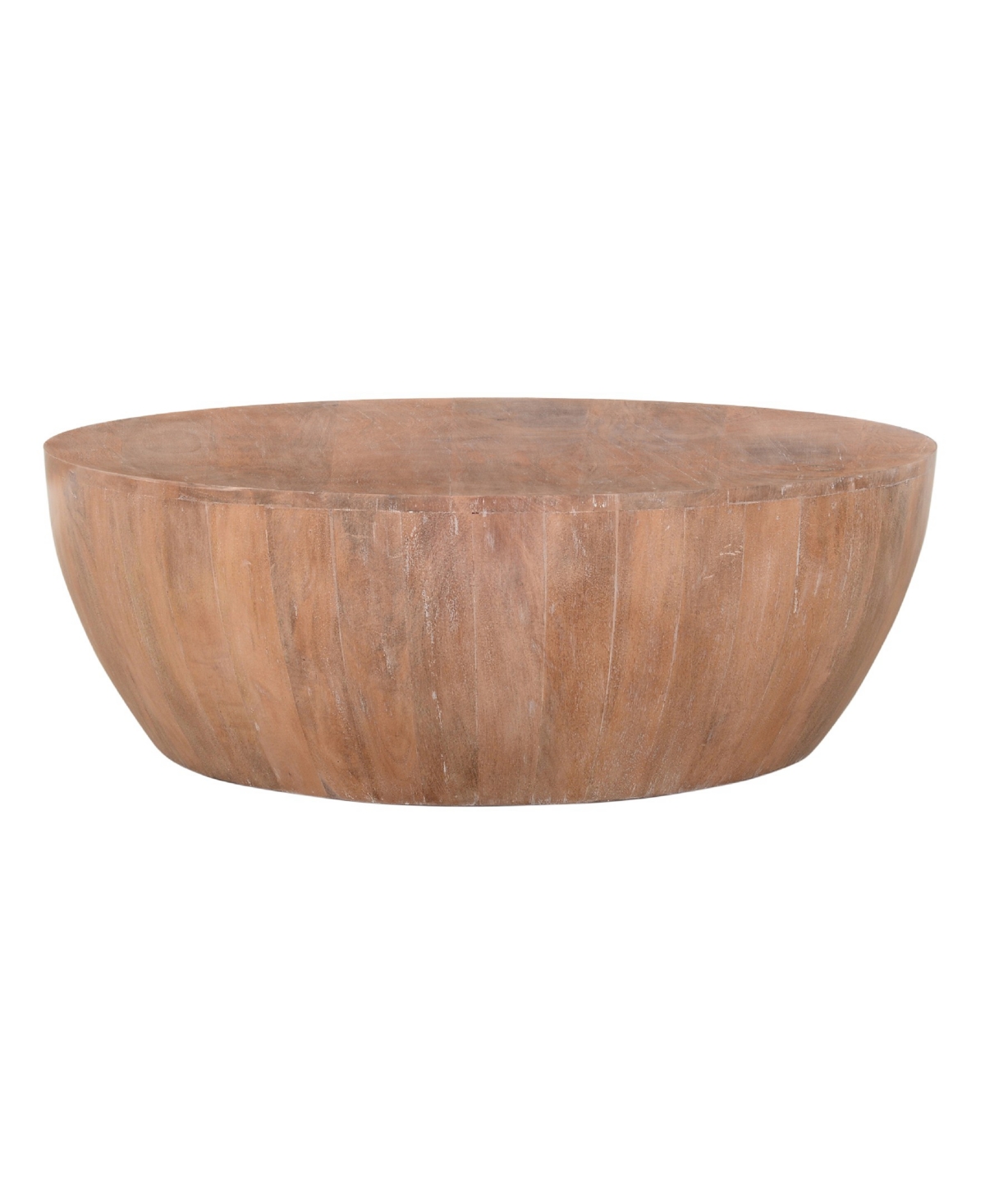 Click here for Benzara Arthur 35.5 Wooden Drum Shape Coffee Table... prices