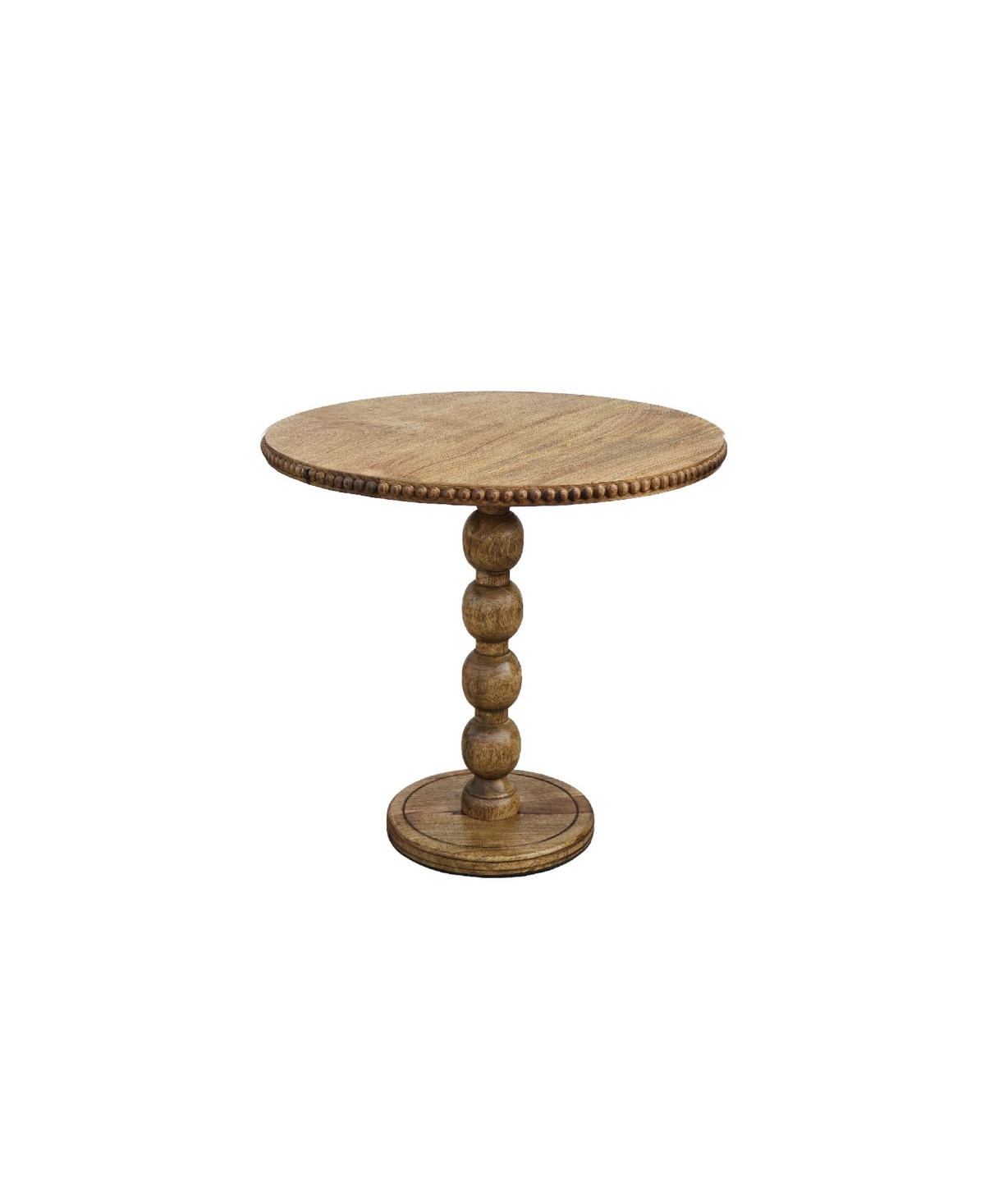 Click here for Benzara 21 Mango Wood Round Side End Table - Brown prices
