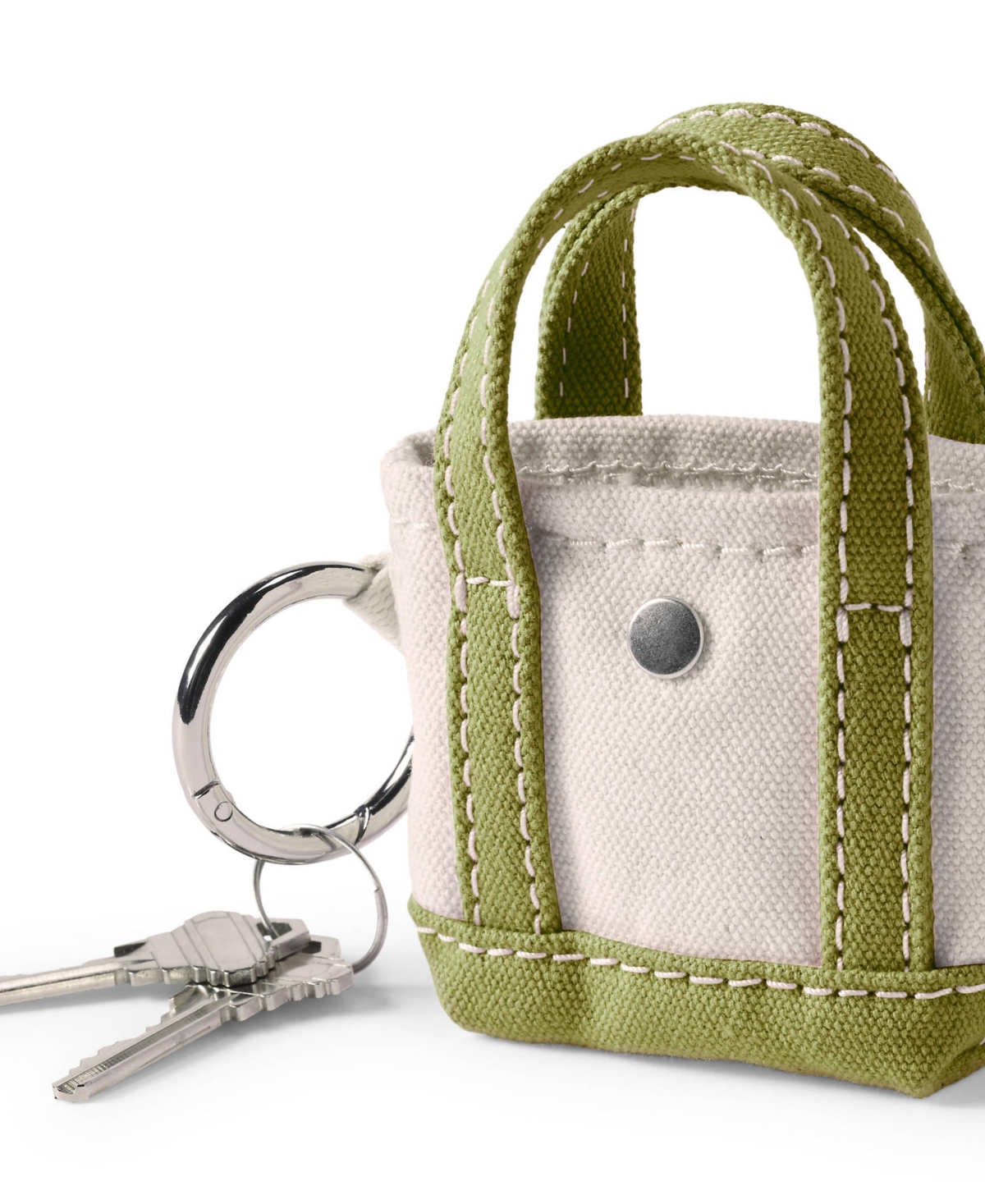Click here for Lands End Micro Canvas Tote Charm - Natural/vintag... prices