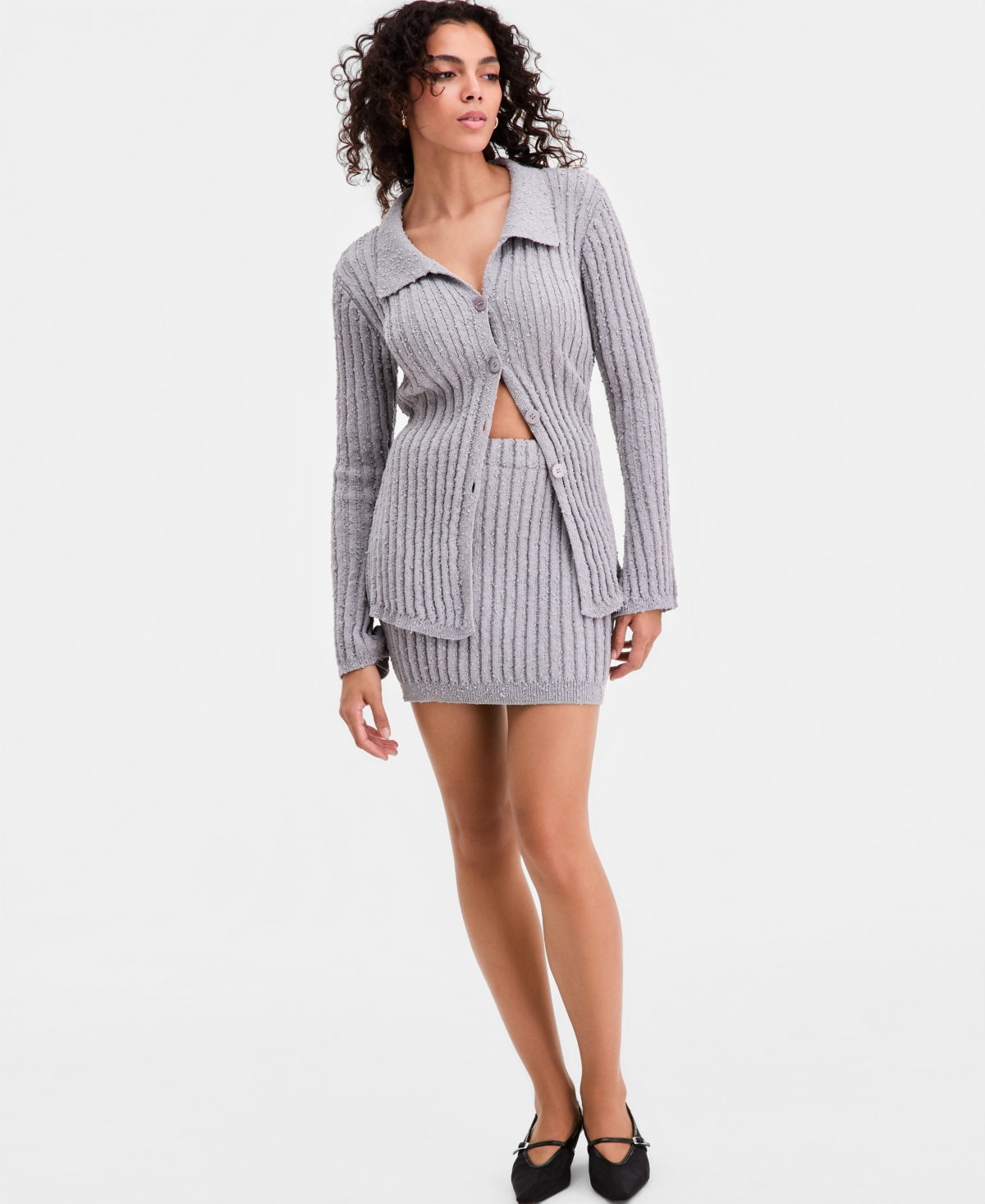 Click here for Bar Iii Womens Ribbed Sweater Skirt  Macys Exclusi... prices