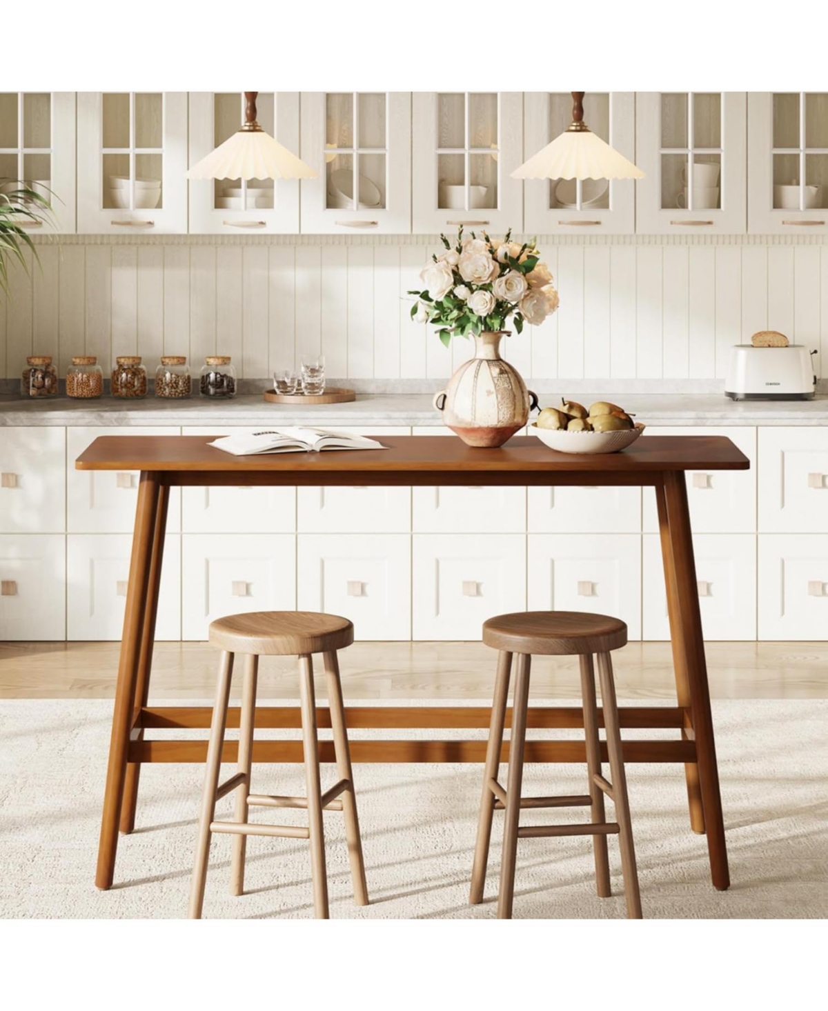 Click here for Tribesigns 63" Bar Table  Counter Height Tabl... prices