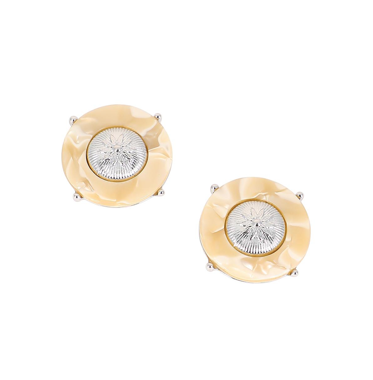 Click here for Womens The Tortoiseshell-Medallion Stud Earrings -... prices