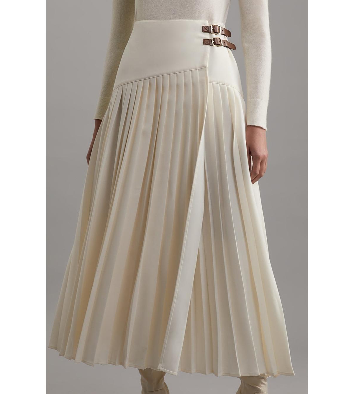 Click here for Karen Millen Womens Buckle Detailed Maxi Skirt - I... prices