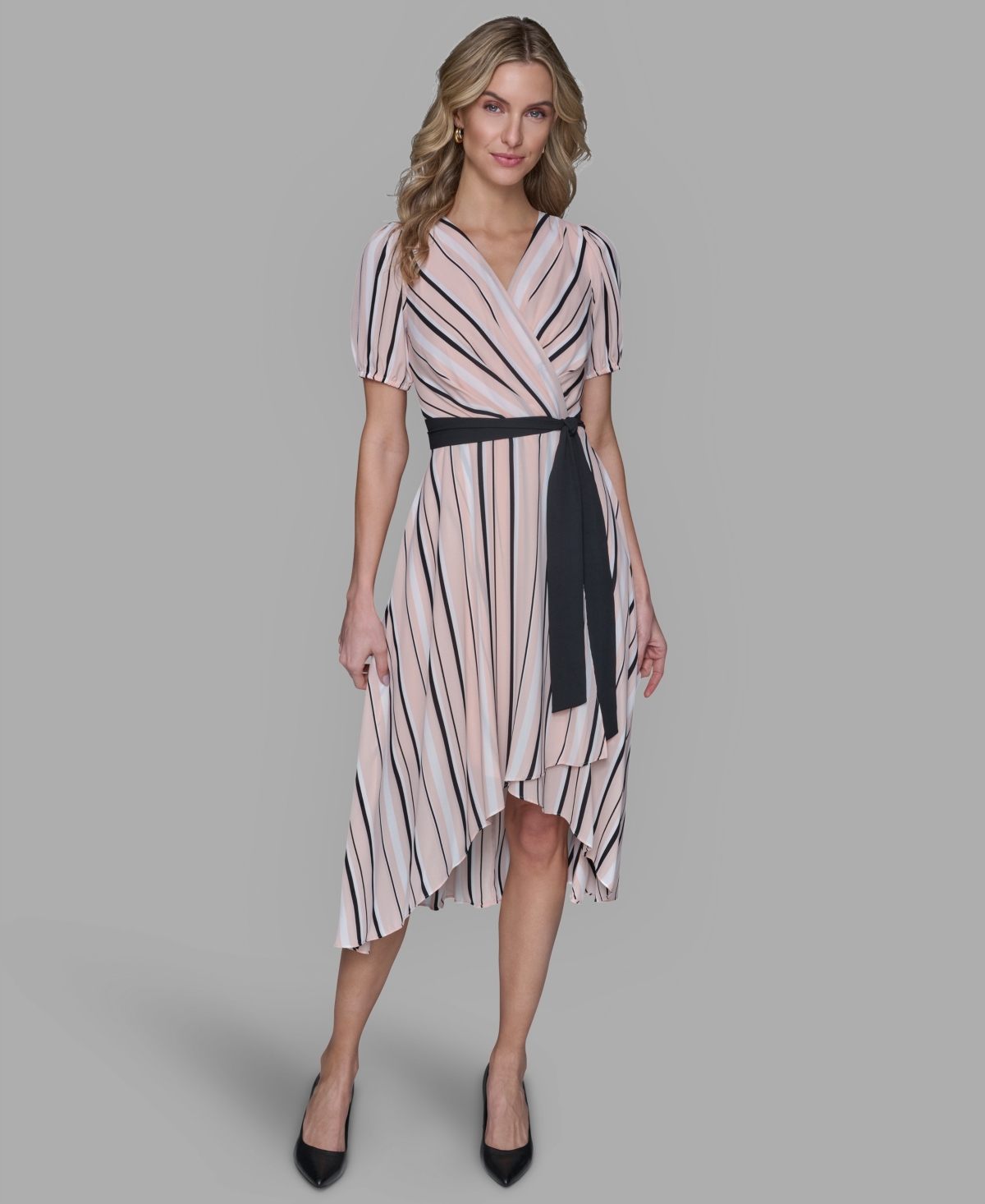 Click here for Karl Lagerfeld Paris Womens V-Neck Midi Dress - Sh... prices