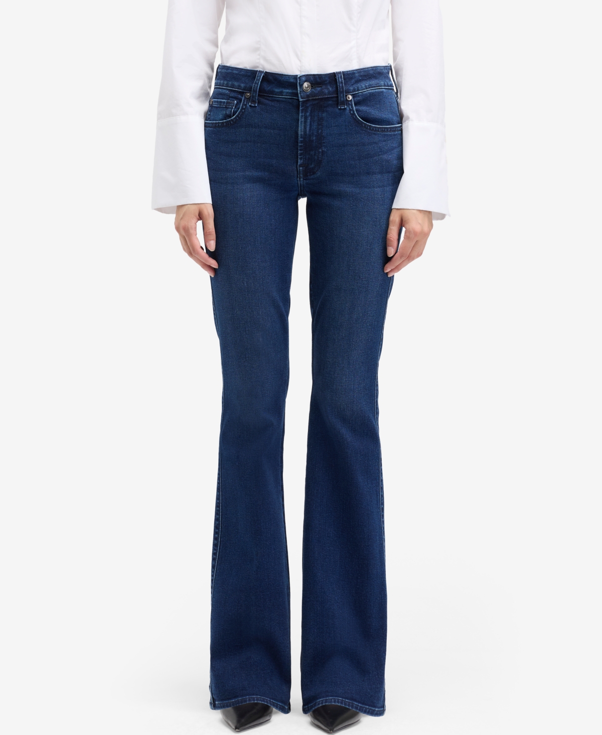 Click here for 7 For All Mankind Womens Kimmie Bootcut Jeans - Da... prices