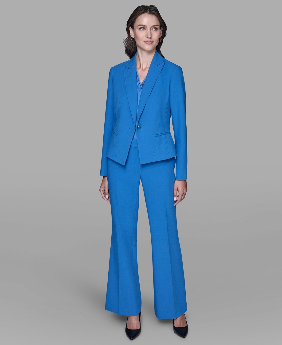 Click here for Karl Lagerfeld Paris Womens Cropped One Button Jac... prices