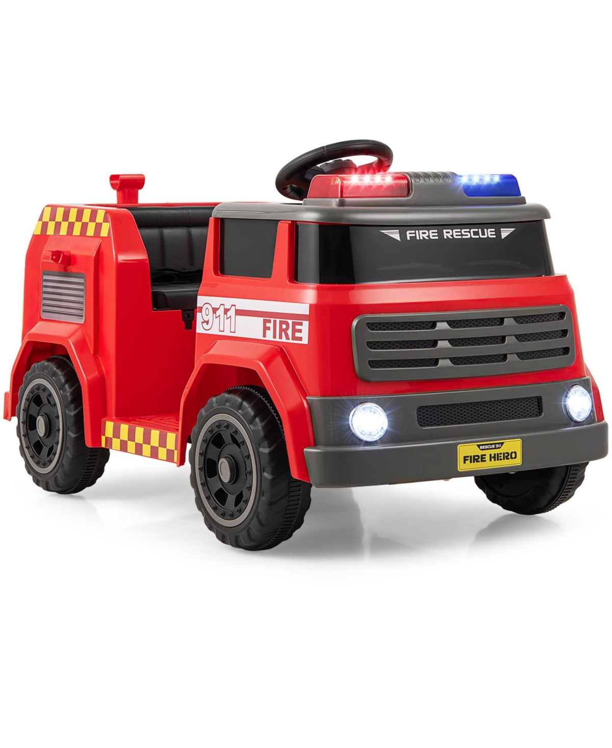 Click here for Sugift 12V Kids Ride-On Fire Truck with Water Gun... prices