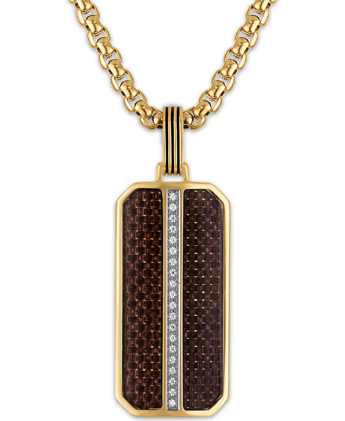 Click here for Esquire Mens Jewelry Diamond Pendant Necklace (1/1... prices