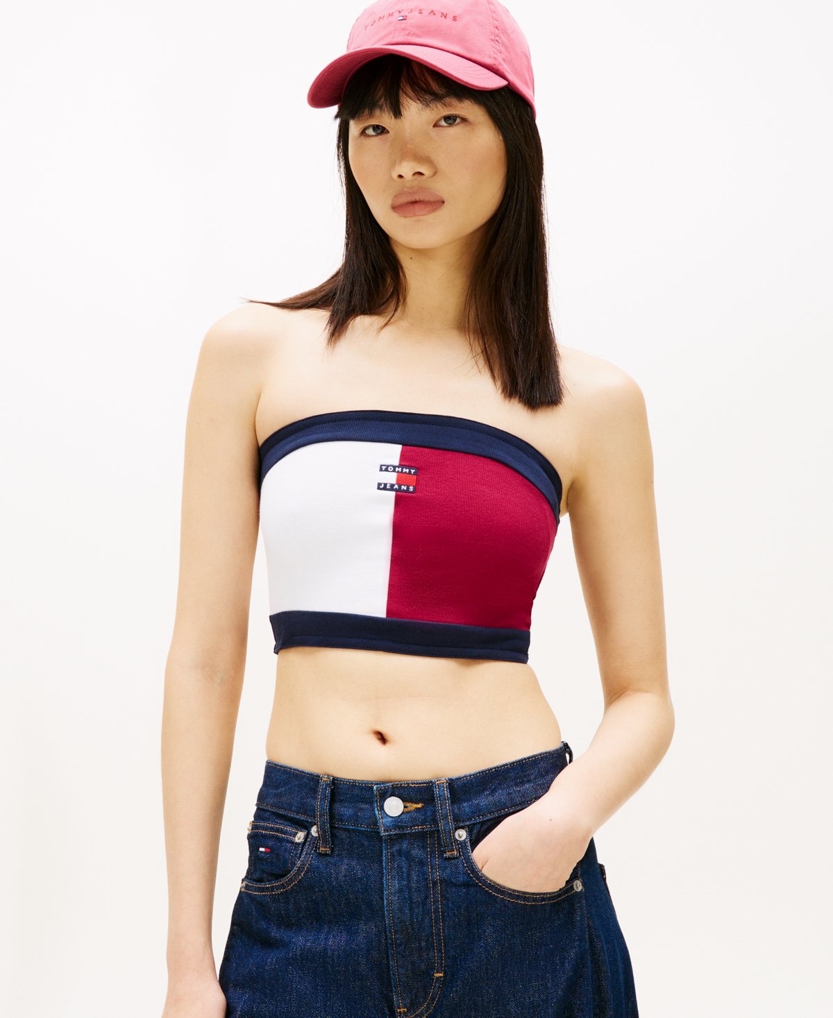Click here for Tommy Jeans Womens Flag Badge Tube Top - Lavish Ce... prices
