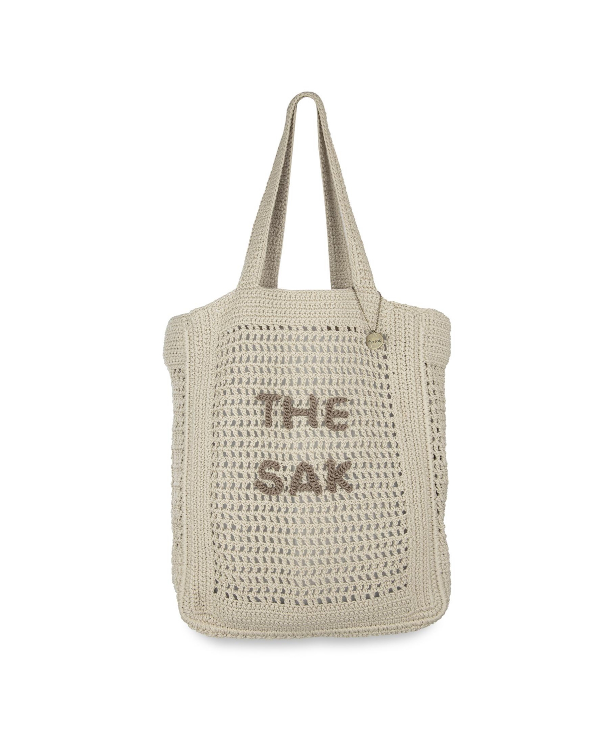 Click here for The Sak Lanie Crochet Medium Tote Bag - Ecru The S... prices