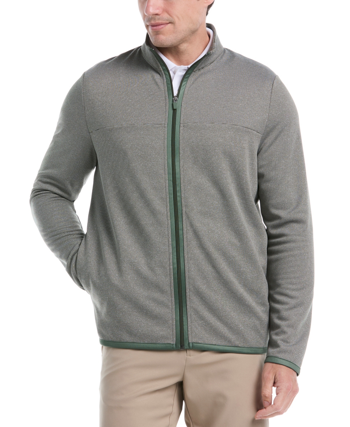 Click here for Pga Tour Mens Horizontal Fleece Full-Zip Sweatshir... prices