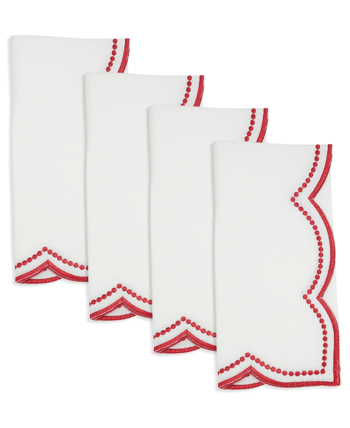 Click here for Saro Lifestyle Embroidered Polka Dot Napkin with S... prices