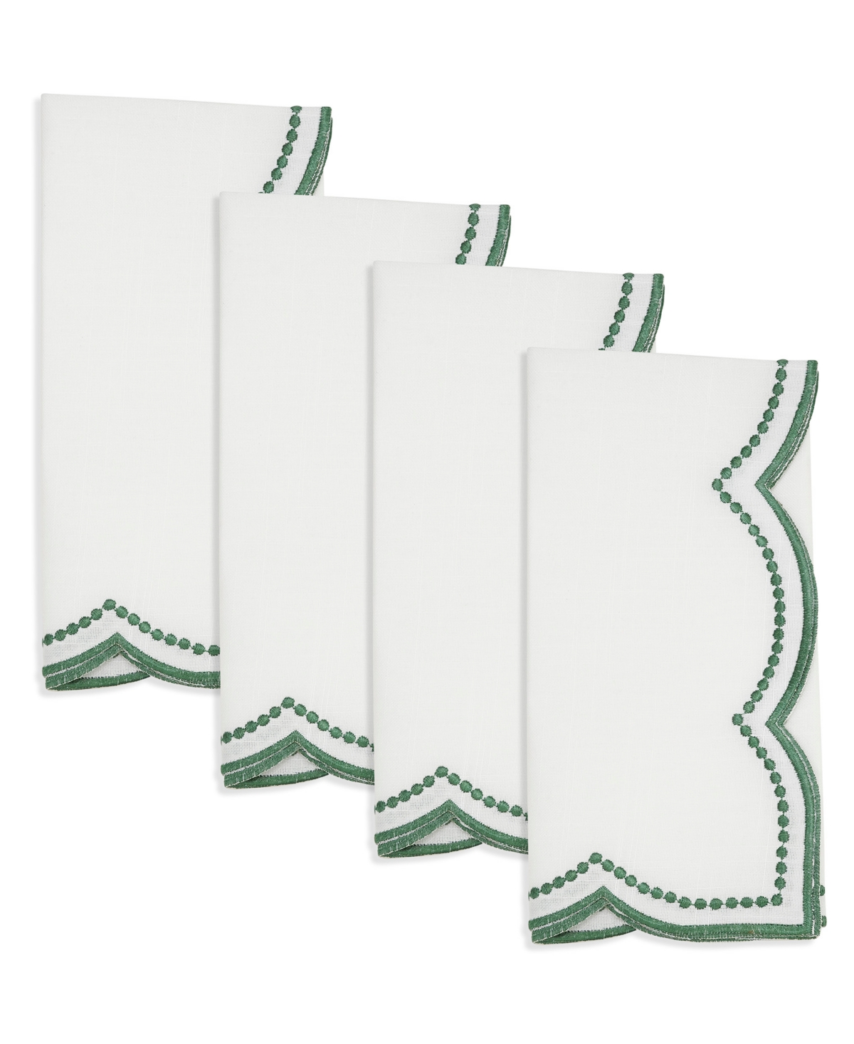 Click here for Saro Lifestyle Embroidered Polka Dot Napkin with S... prices