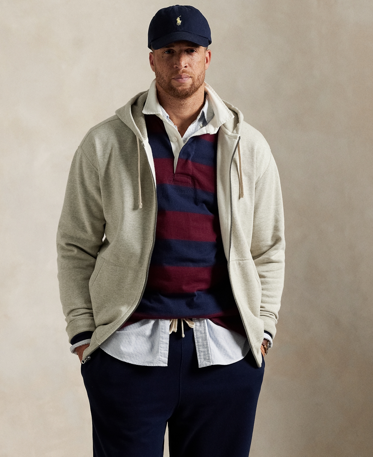 Click here for Polo Ralph Lauren Mens Big & Tall Full-Zip Signatu... prices