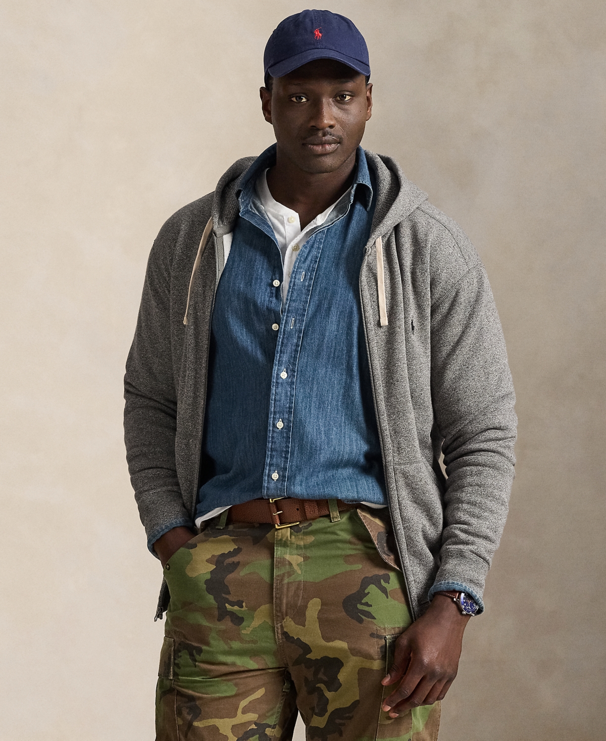 Click here for Polo Ralph Lauren Mens Big & Tall Full-Zip Signatu... prices