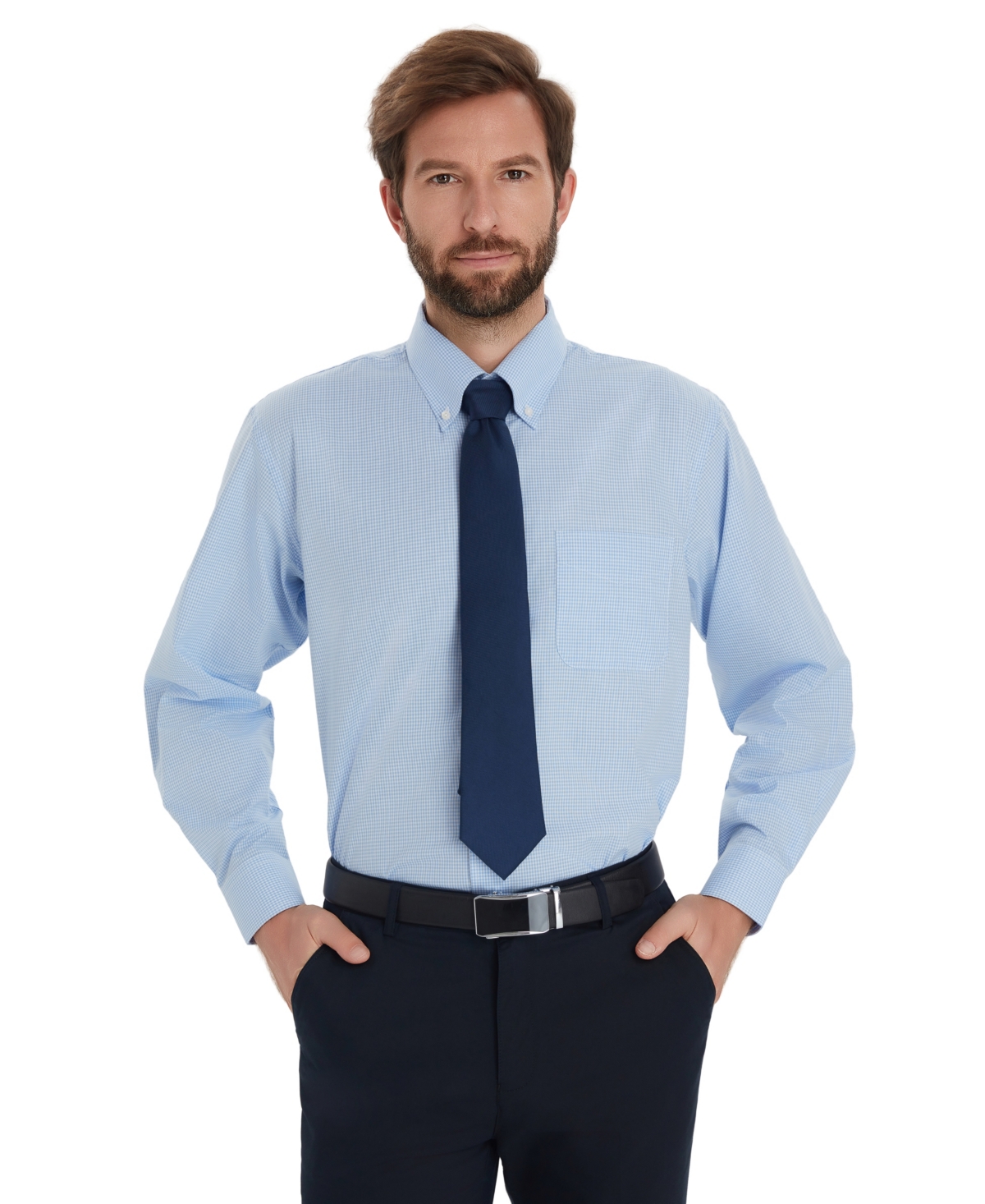 Click here for Club Room Mens Mini Gingham Dress Shirt  Macys Exc... prices