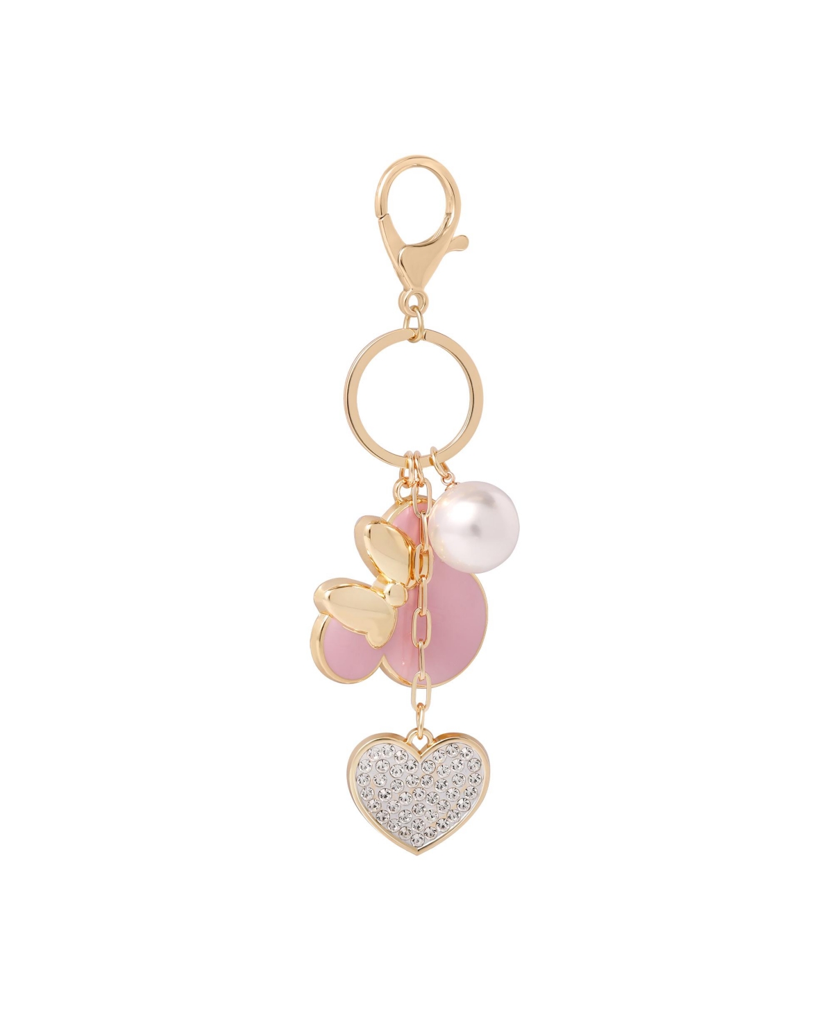 Click here for Disney Minnie Mouse Keychain with Pearl and Glitte... prices
