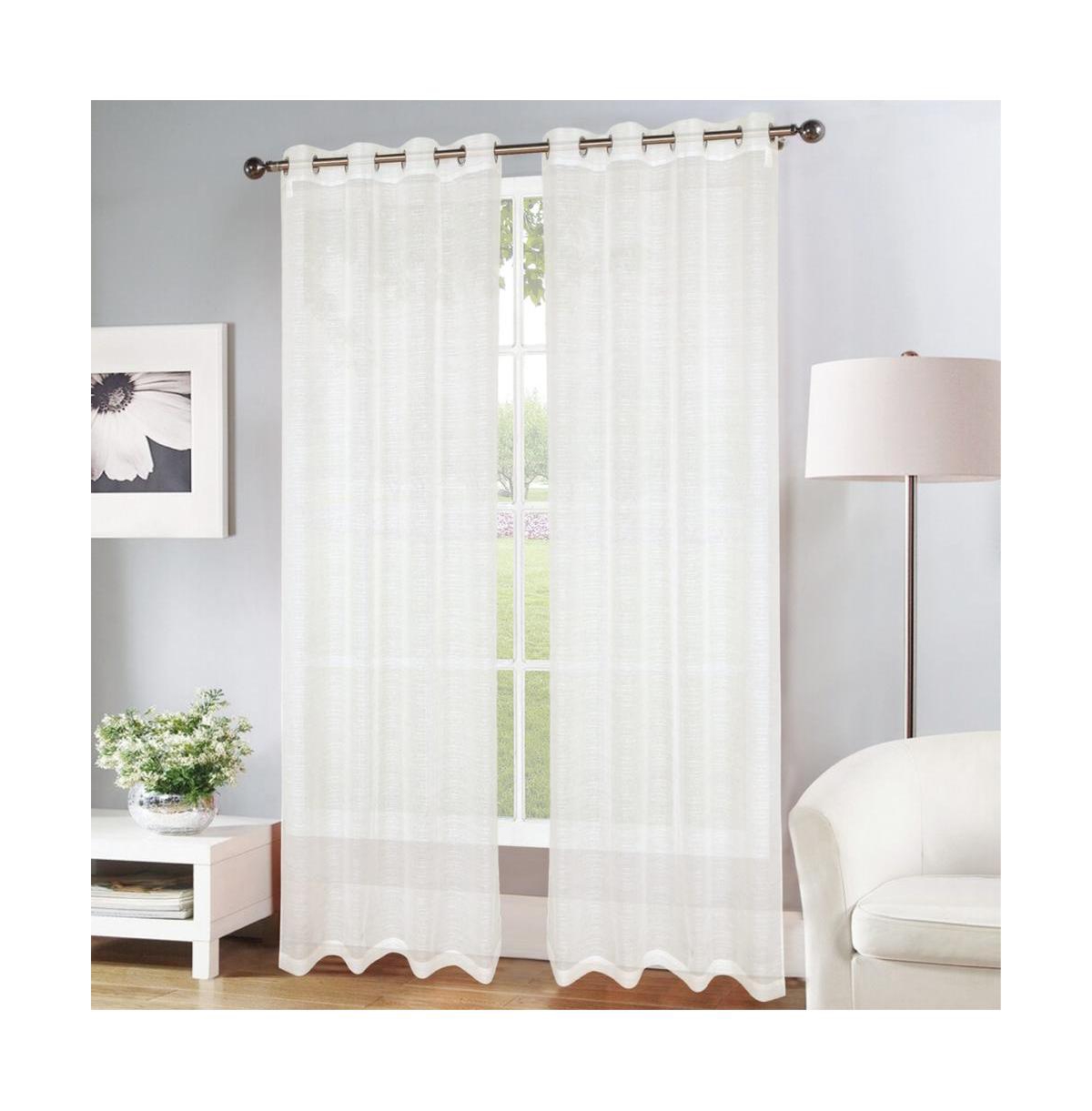 Click here for Olivia Gray Erica Doily Stripe Grommet Panel Pair... prices