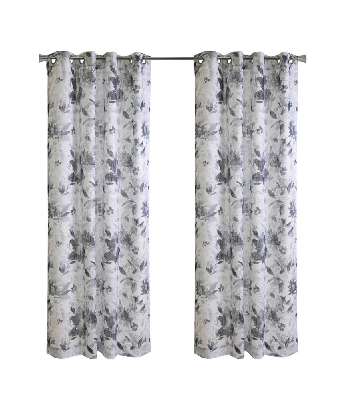 Click here for Habitat 100 Polyester Nora Faux Linen Floral Sheer... prices