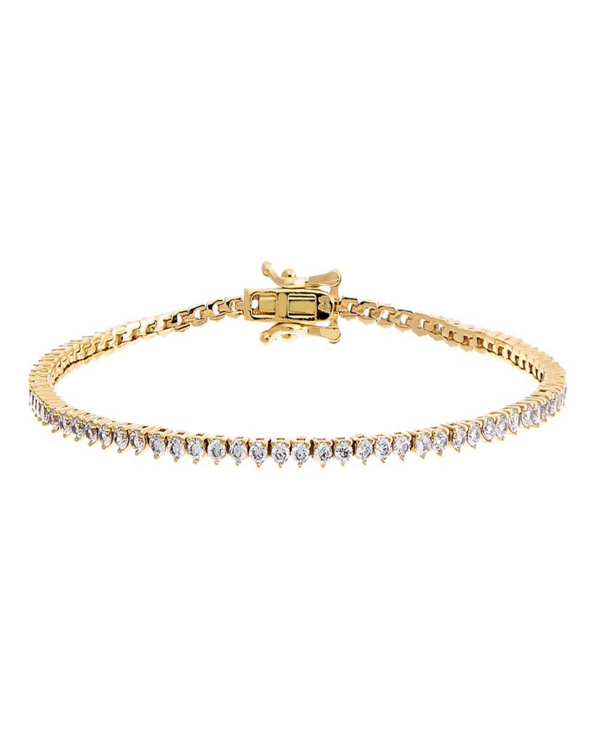 Click here for by Adina Eden Gold Plated Thin Three Prong Tennis... prices