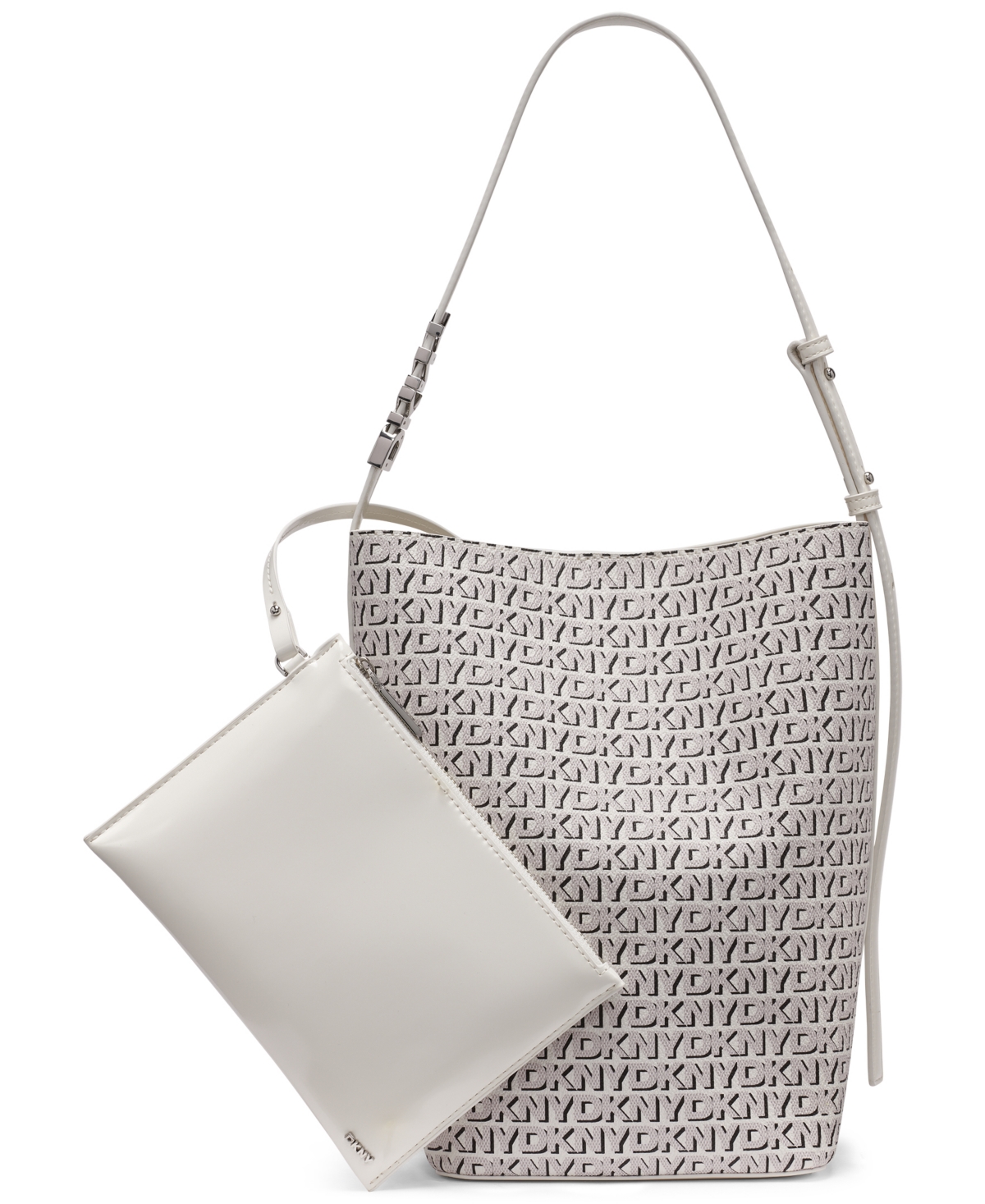 Click here for Dkny Avril Small Logo Bucket Bag - Marshmallow prices