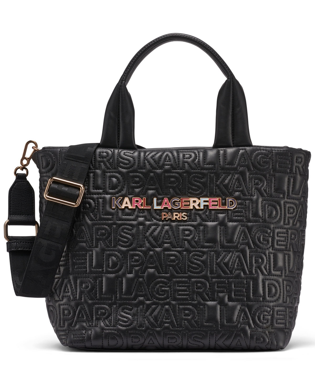 Click here for Karl Lagerfeld Paris Voyage Small Tote Bag - Black... prices